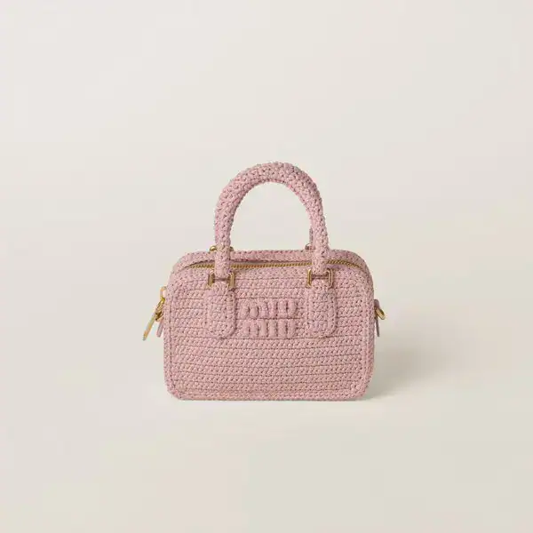 Miu Miu Crochet Bag - Alabaster Pink | Editorialist